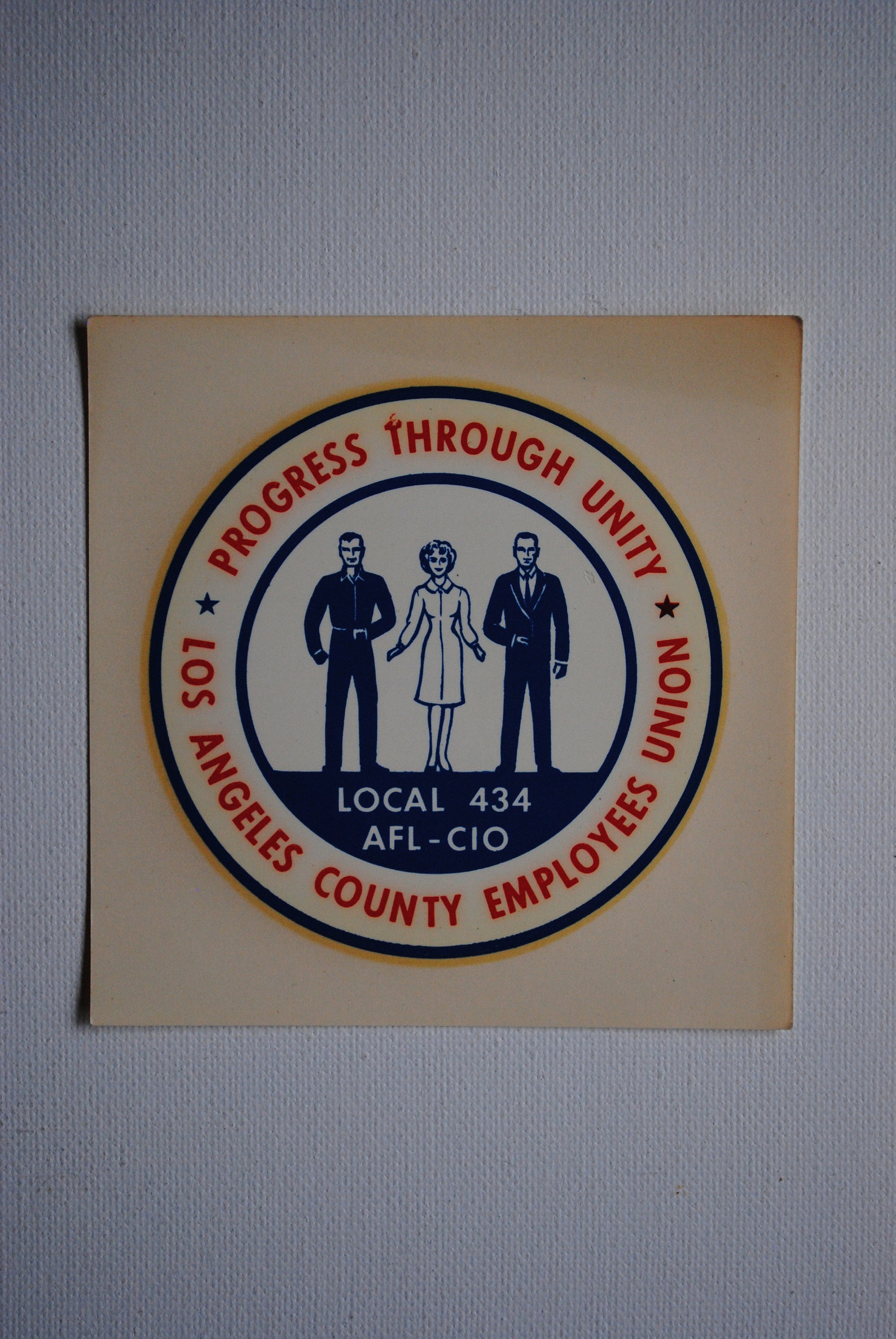 Vintage Local 434 AFL CIO Union Decal Progress Through Unity - Etsy