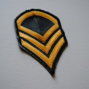 Vintage US Army Staff Sergeant Rank Patch - SSG - Green and Yellow ...