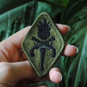Vintage US Army Military Police School Patch - Unit Patch - Subdued ...