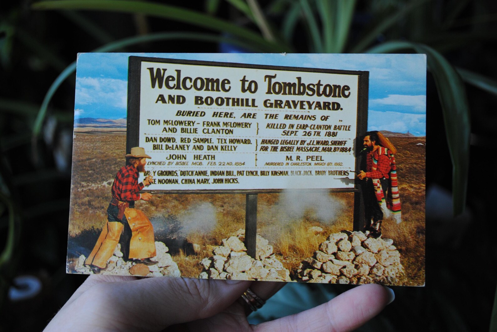 1960's Tombstone Arizona Postcard - Welcome to Tombstone and Boothill ...