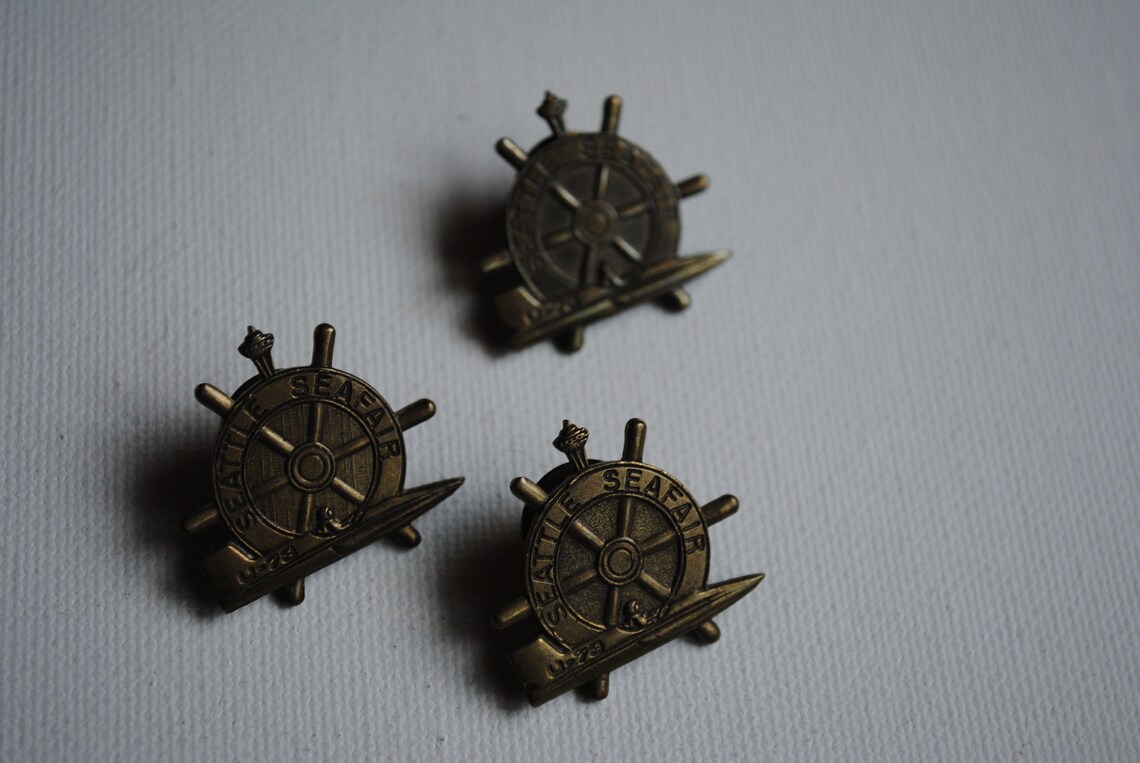 Vintage Metal Seattle Seafair Pin U-73 Hydroplane Space | Etsy