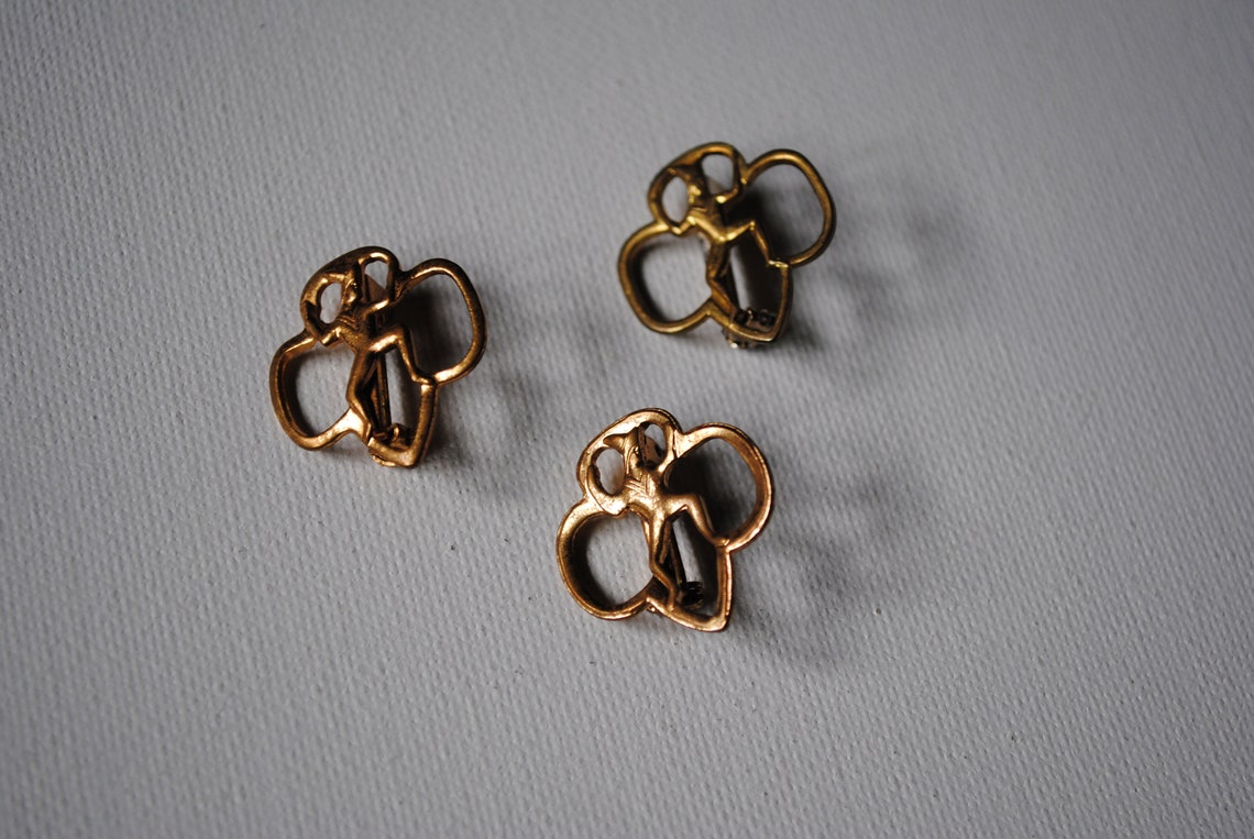 Vintage Brownie Membership Pin Girl Scouts Pinback Badge | Etsy