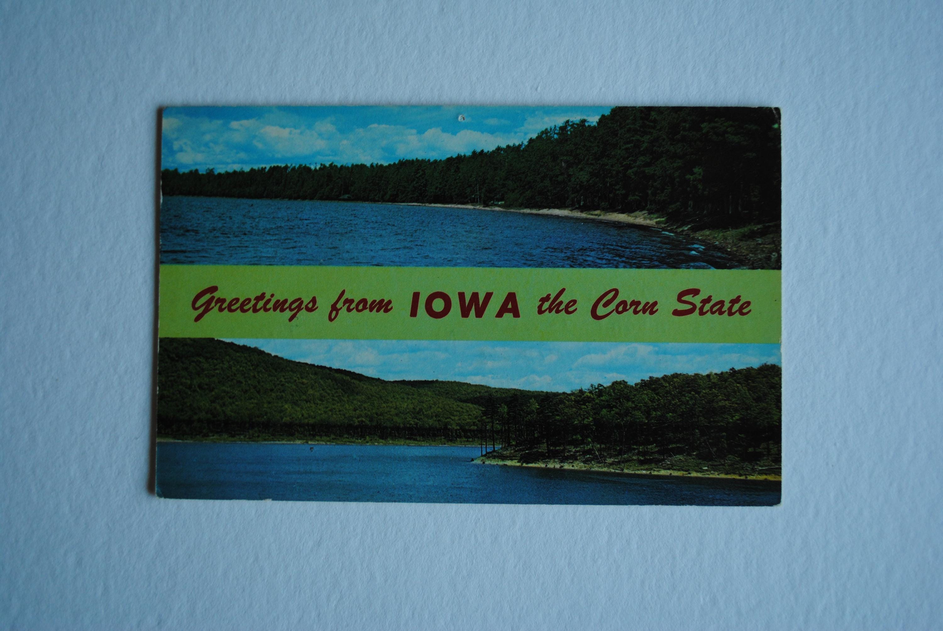 Vintage Greetings From Iowa Postcard - the Corn State - Split View Post ...