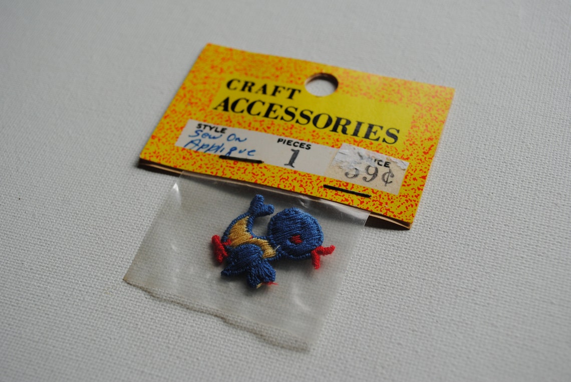 Vintage Blue Bird Patch Animal Badge Applique in - Etsy