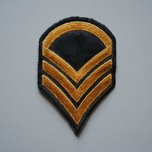 Vintage US Army Staff Sergeant Rank Patch - SSG - Green and Yellow ...