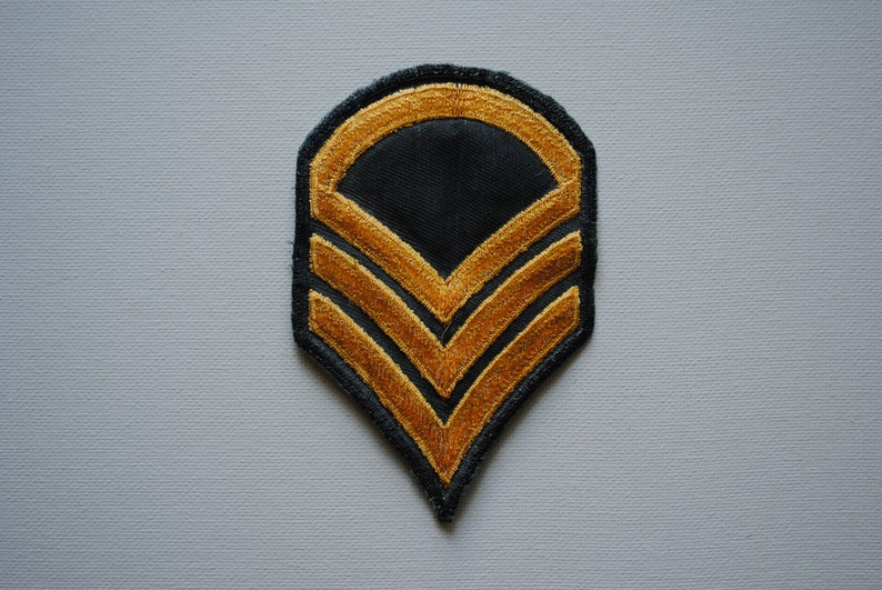 Vintage US Army Staff Sergeant Rank Patch - SSG - Green and Yellow ...