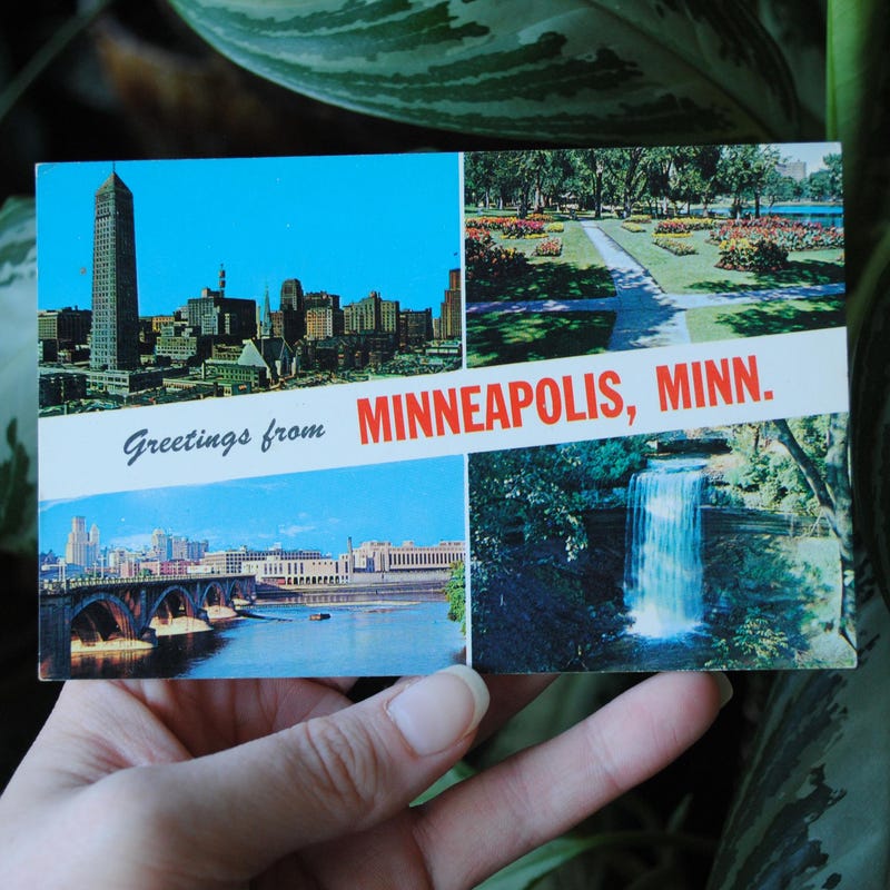 Minneapolis Postcard - Etsy
