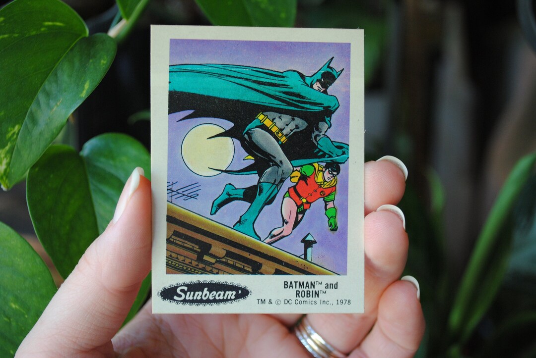 1978 Batman and Robin Sticker DC Comics Sunbeam No 12 of 30 Arnold ...