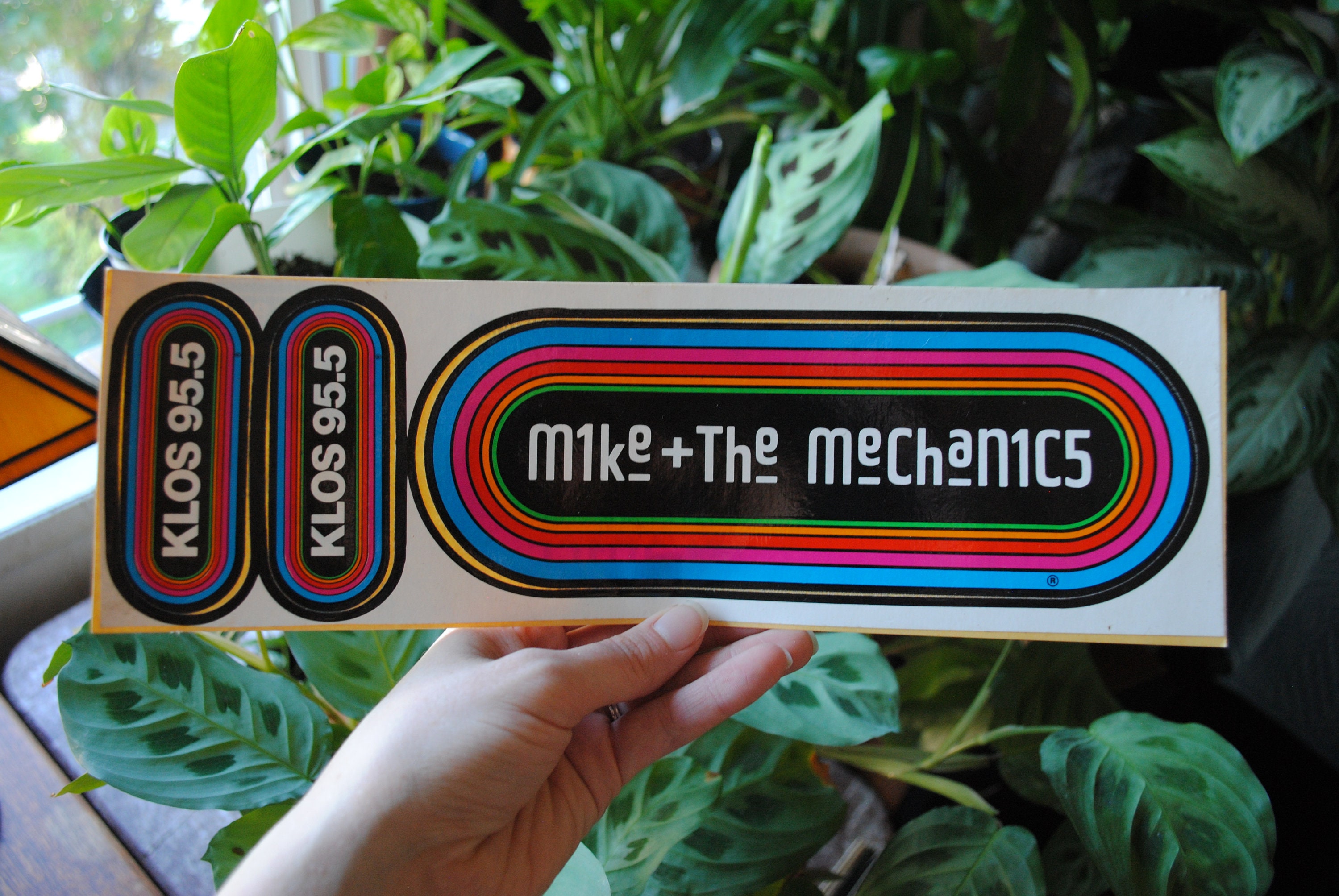 Vintage Mike + the Mechanics KLOS 95.5 Radio Concert Bumper Sticker ...