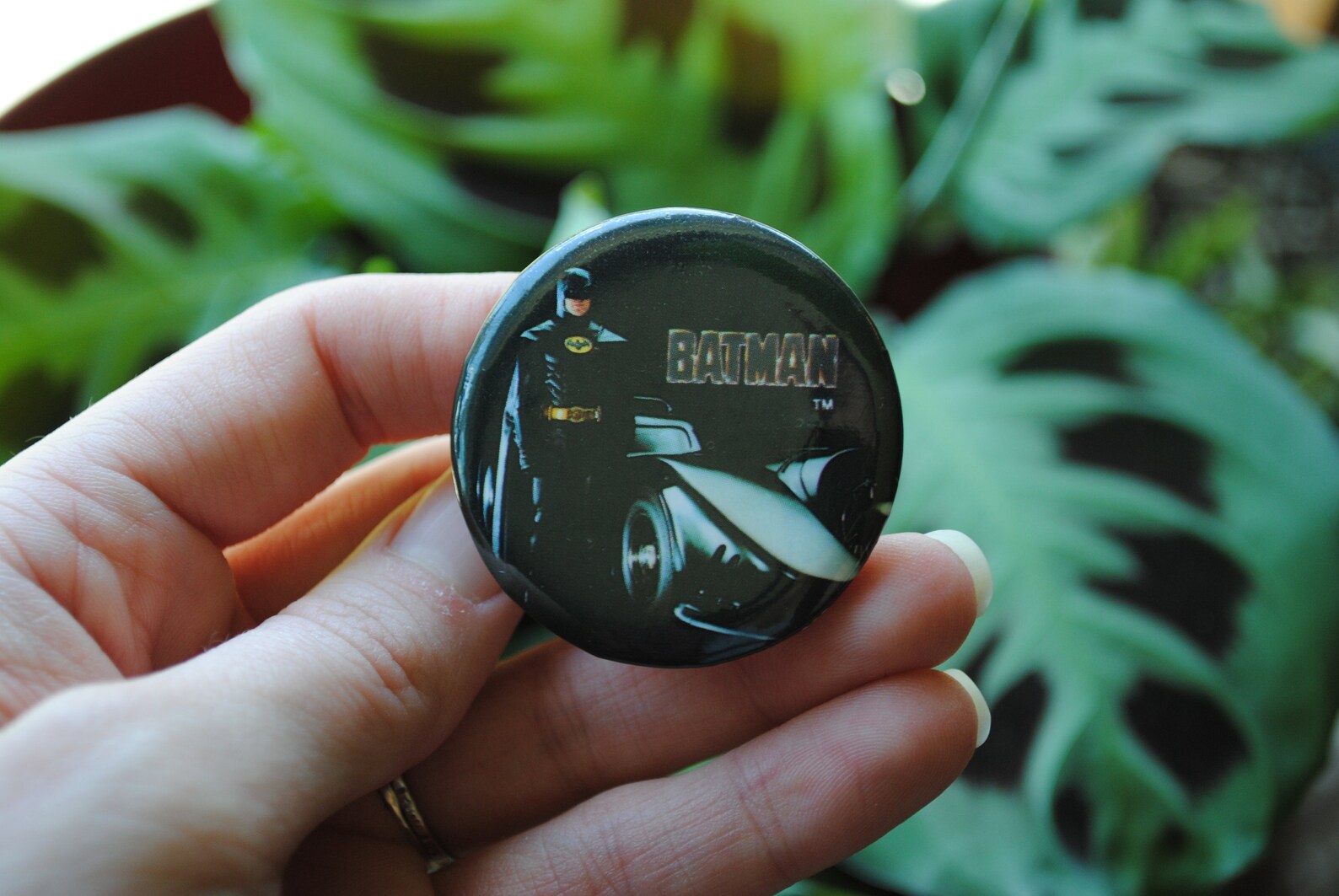 1989 Batman With Batmobile Button DC Comics Inc Michael | Etsy
