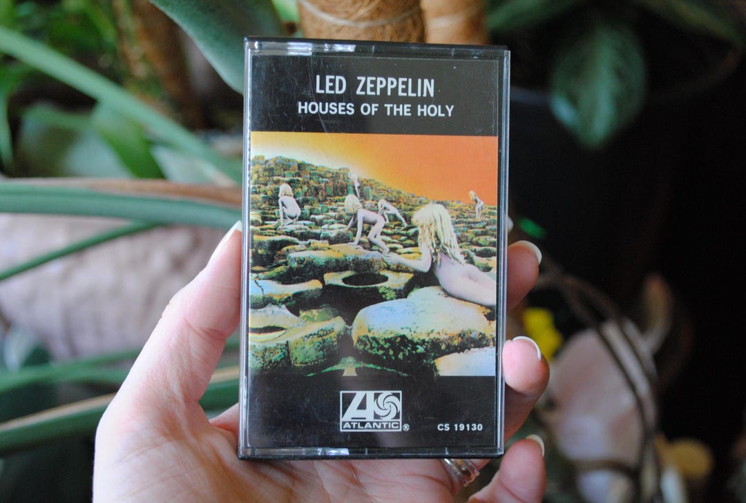 Original 1973 Led Zeppelin Houses of the Holy Cassette Tape - Atlantic ...