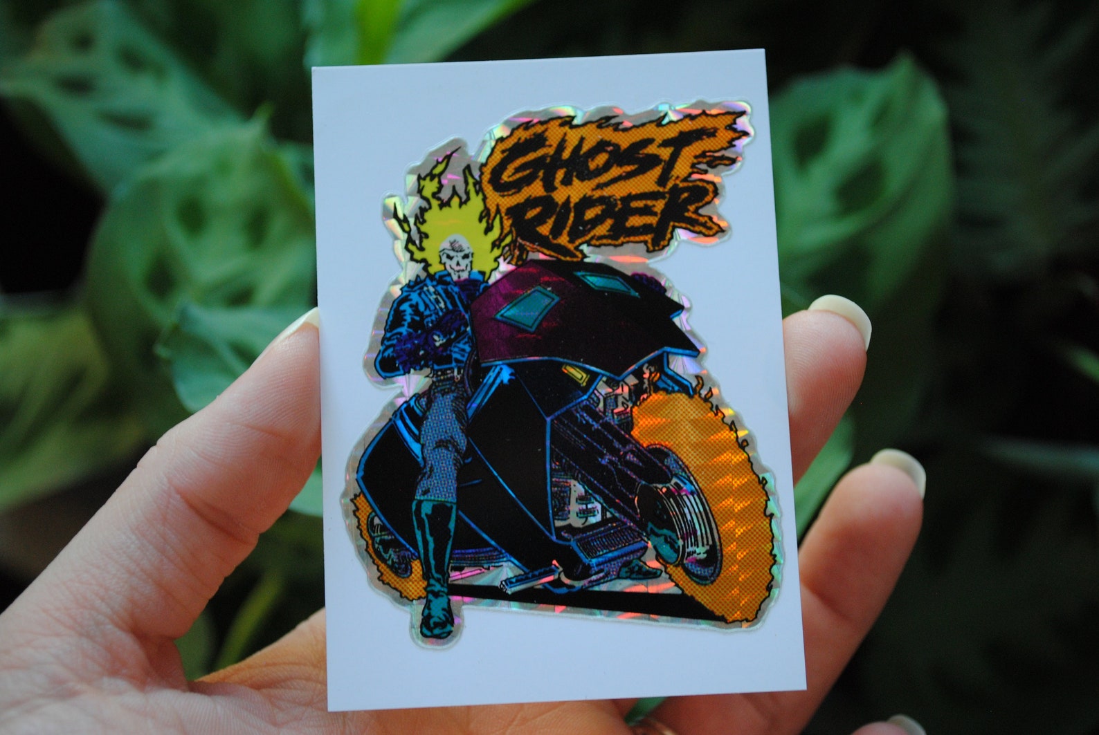 Vintage Ghost Rider Sticker Marvel Prism Sticker - Etsy