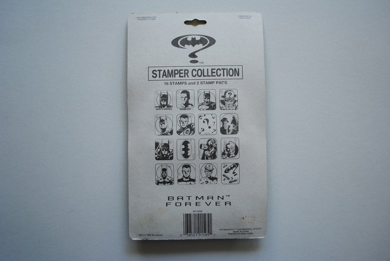 1995 Batman Forever Stamper Collection - 16 Stamps and 2 Stamp Pads ...