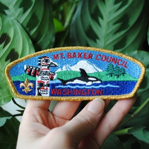 Vintage Mt Baker Area Council Shoulder Patch BSA Washington Boy Scouts ...