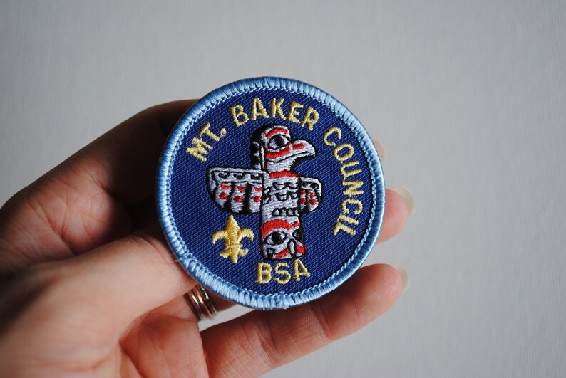 Vintage Mt. Baker Council - Boy Scouts of America Patch - Totem Pole ...