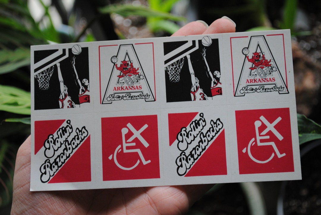 Sheet of Arkansas Rollin' Razorbacks NWBA Stickers - Etsy