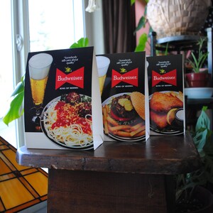 Vintage 1974 Budweiser Advertising Stand up - Table Tent - Two Sided ...