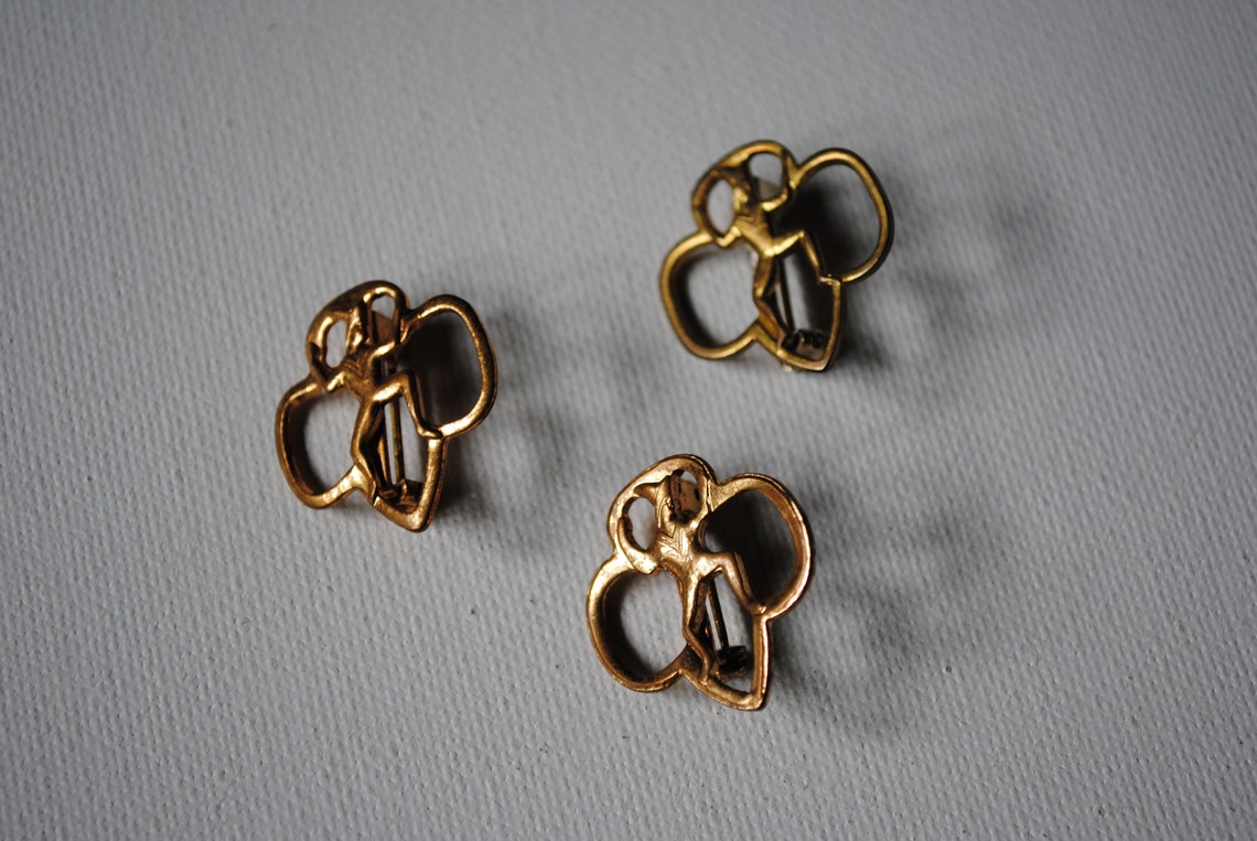 Vintage Brownie Membership Pin Girl Scouts Pinback Badge | Etsy