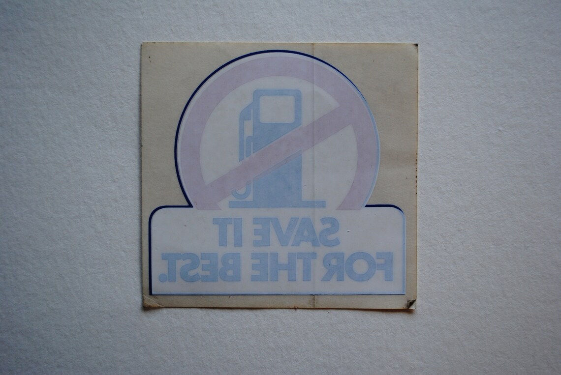 Original Save It for the Best Decal Retro Window Sticker - Etsy