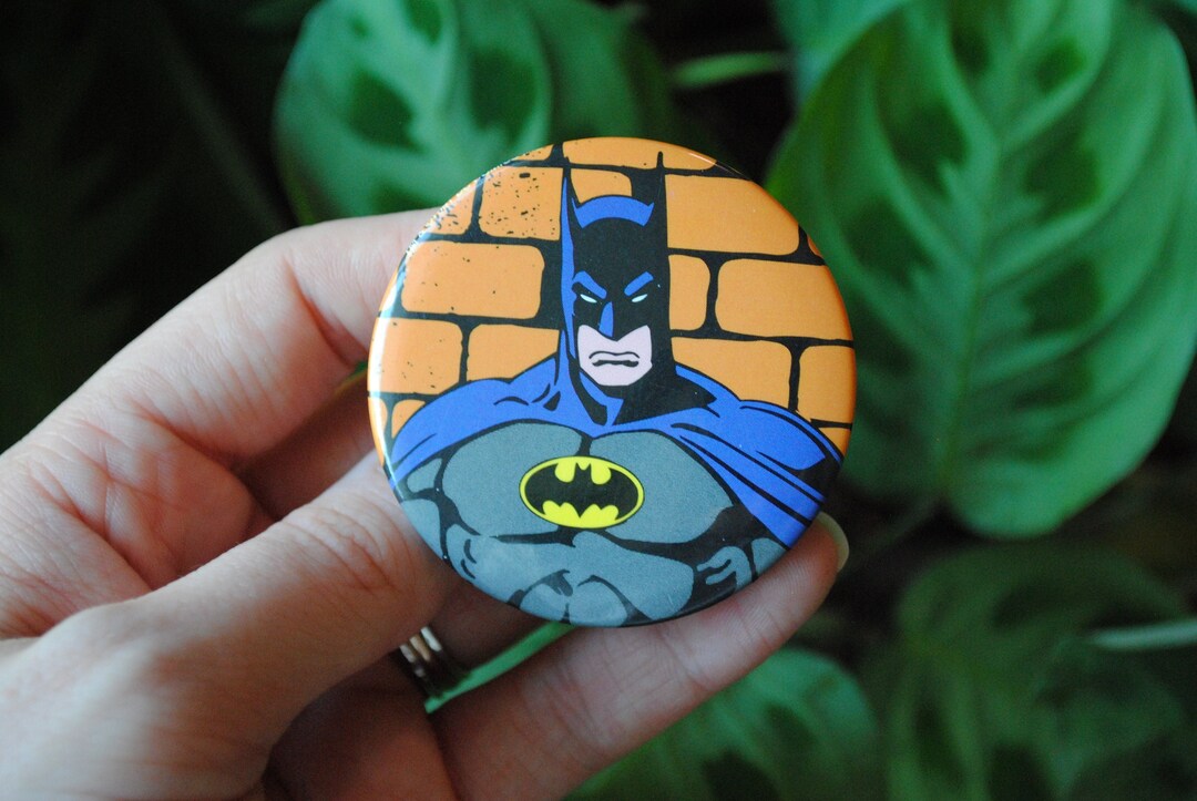 1970's Batman Button Comic Book Art Detective Comics DC Retro Pin Back ...