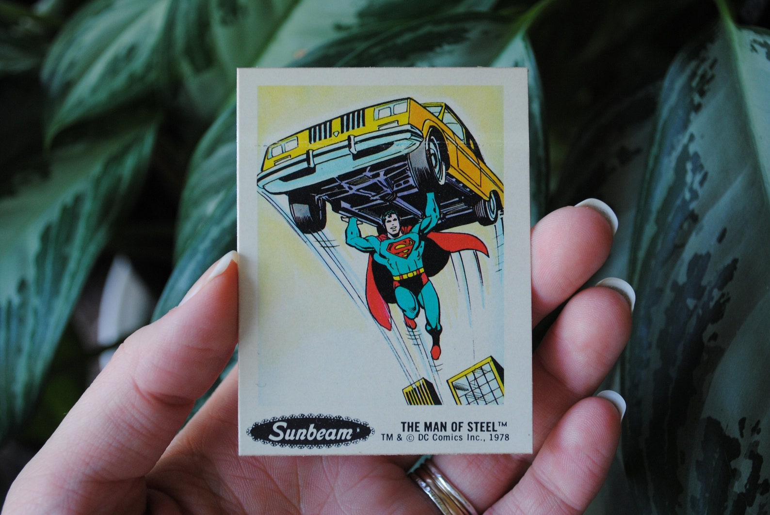 1978 the Man of Steel Sticker DC Comics Sunbeam Number 2 of 30 Arnold ...