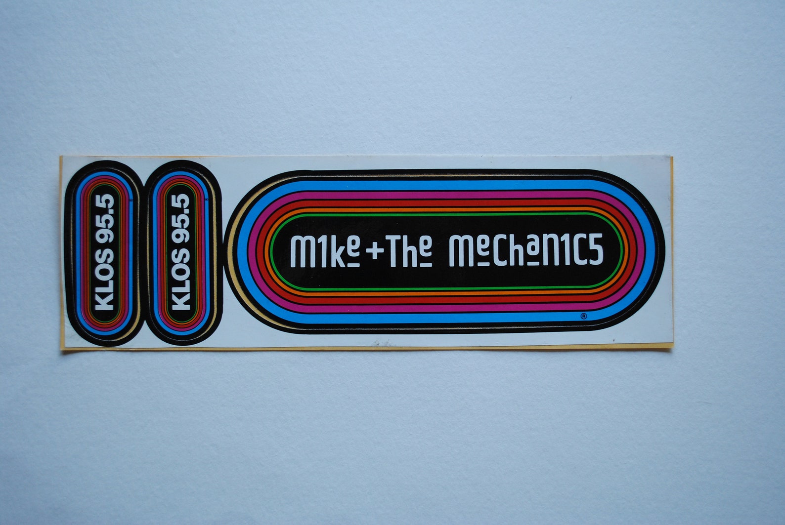 Vintage Mike + the Mechanics KLOS 95.5 Radio Concert Bumper Sticker ...