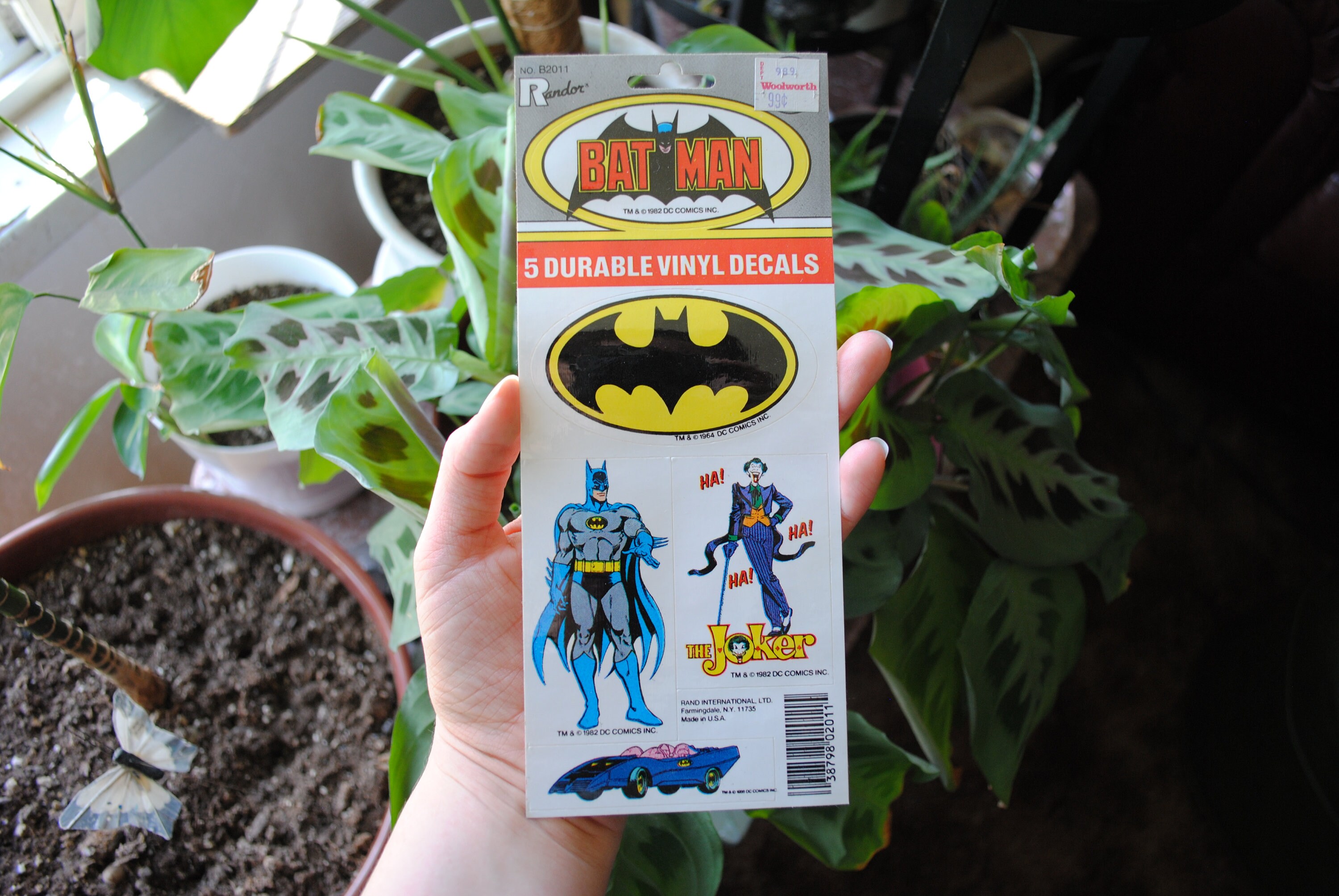 1980's Batman Vinyl Decals Set of Five - Bat Signal - Joker - Batmobile ...