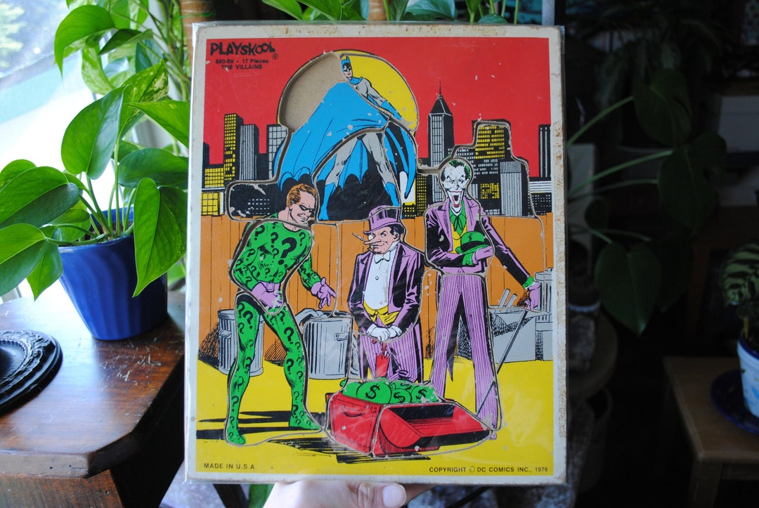 1976 Batman Board Puzzle - the Villains - Playskool - 380-09 - 17 ...