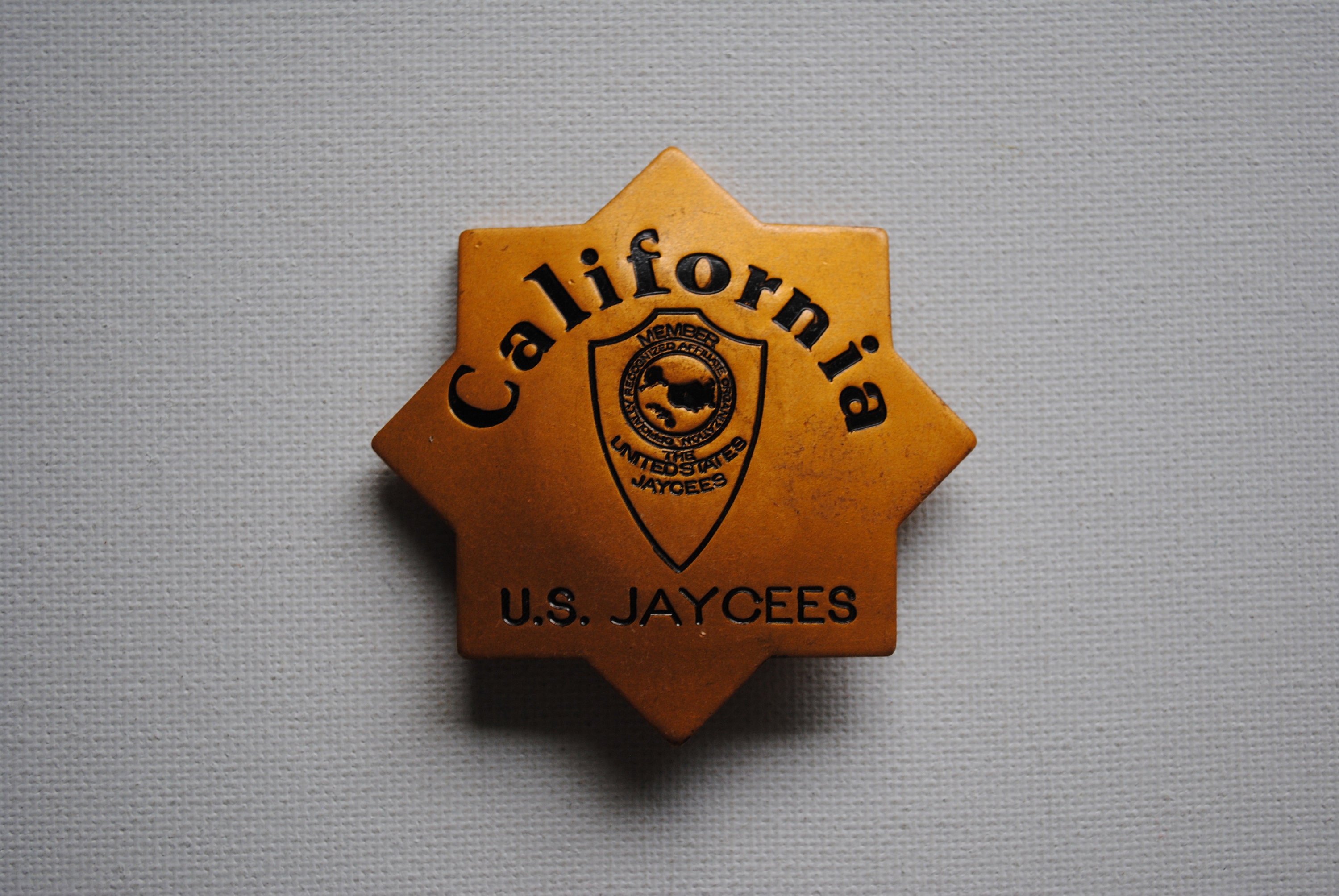 1960's California U.S. Jaycees Badge - Member of the United States Jc's ...