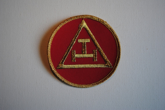 Vintage Masonic Royal Arch Chapter Emblem Patch - Mem… - Gem