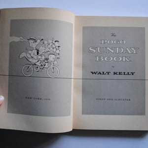 1956 Pogo Sunday Book - Walt Kelly - Simon and Schuster - First Edition ...