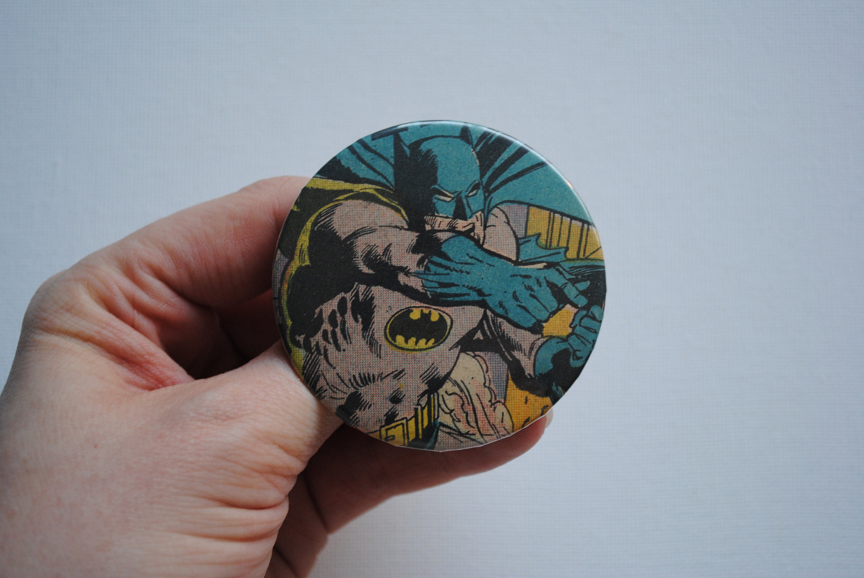Vintage Batman Button Comic Book Art Badge A Minit - Etsy