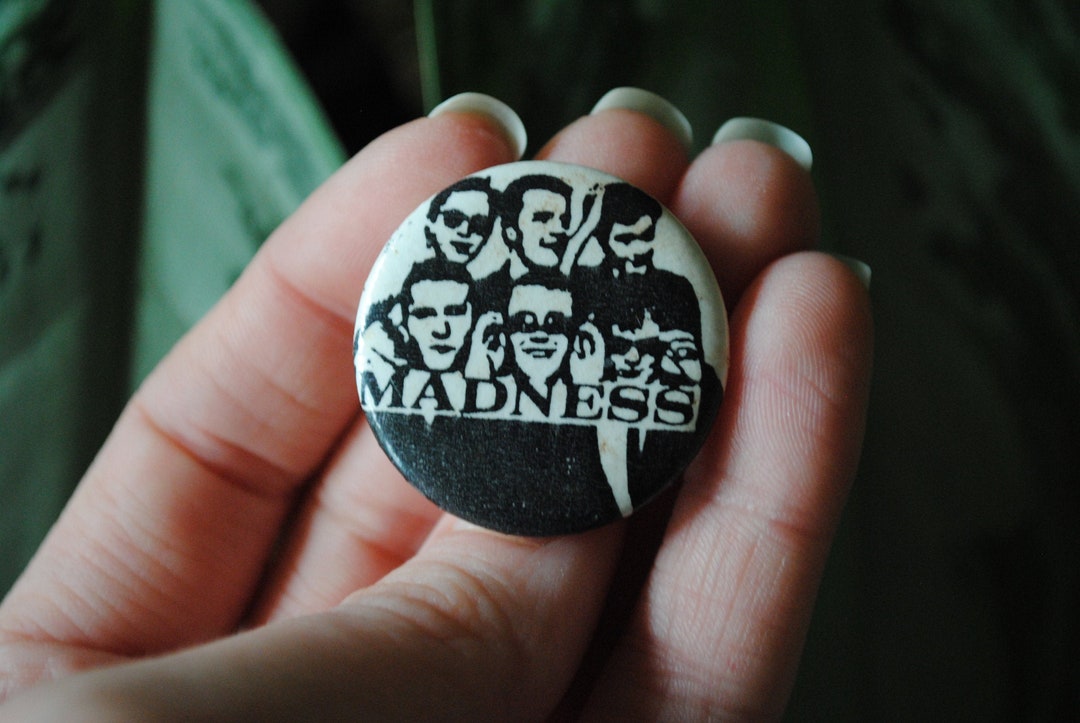 1970's Madness Pin Back Button - UK Ska Two Tone Punk Revival ...