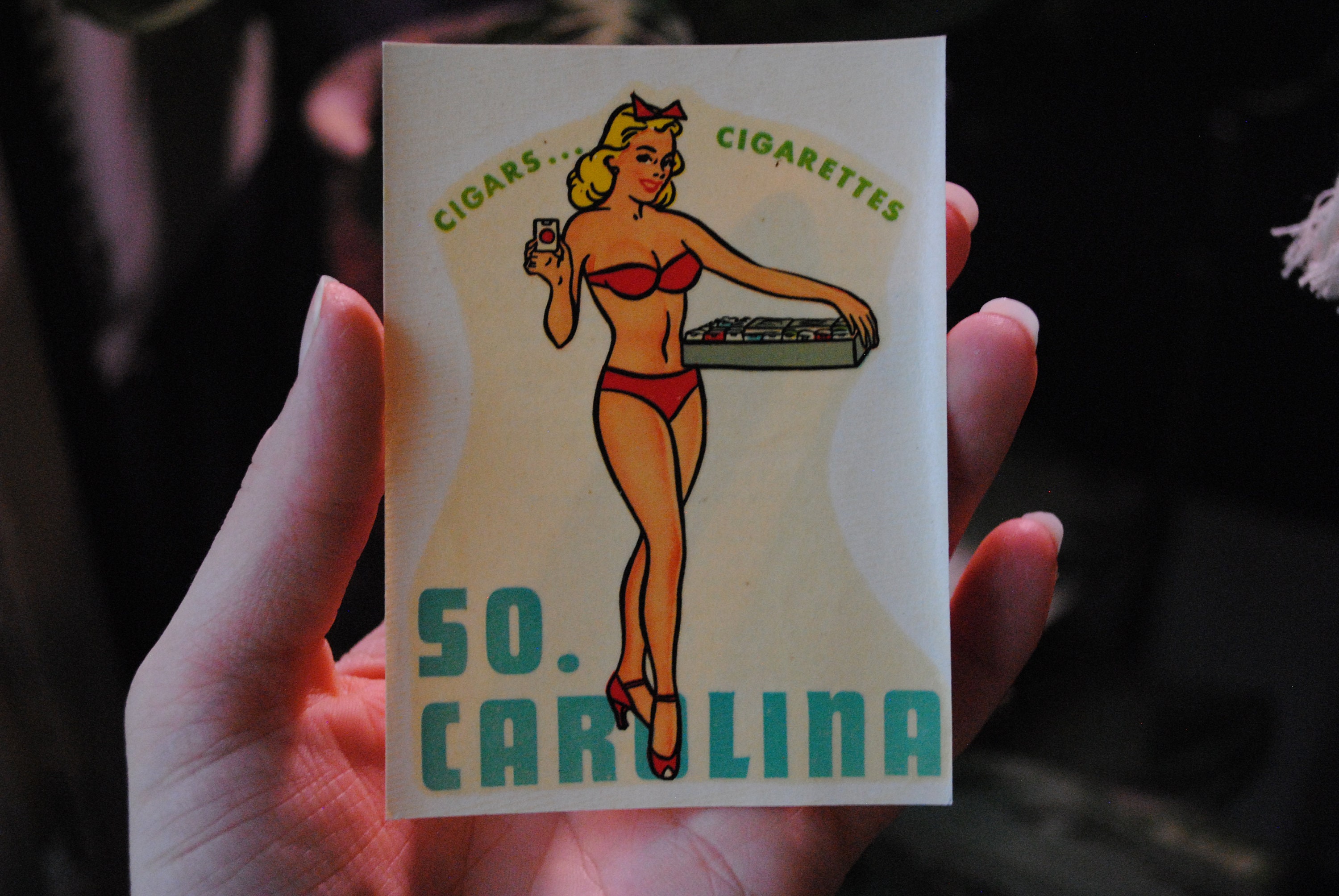 Original South Carolina Pin up Travel Decal SC Retro - Etsy