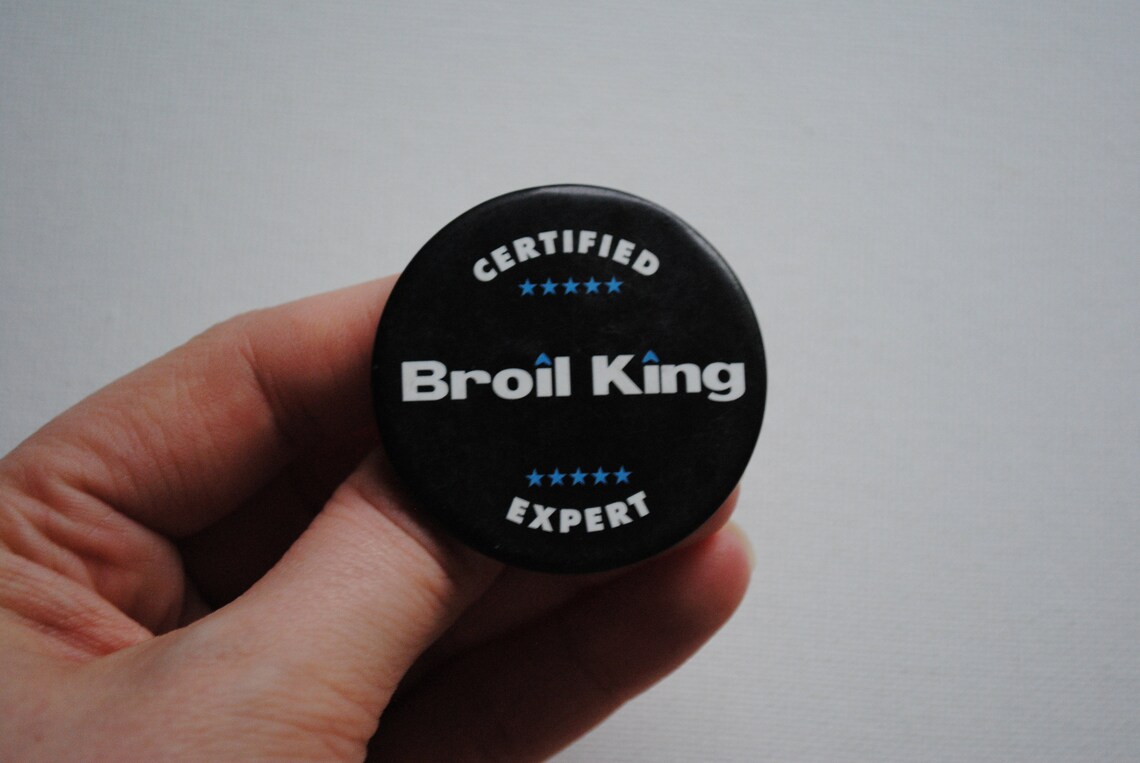 Vintage Broil King Pin Back Button - Certified Expert - BBQ Grill Sales ...