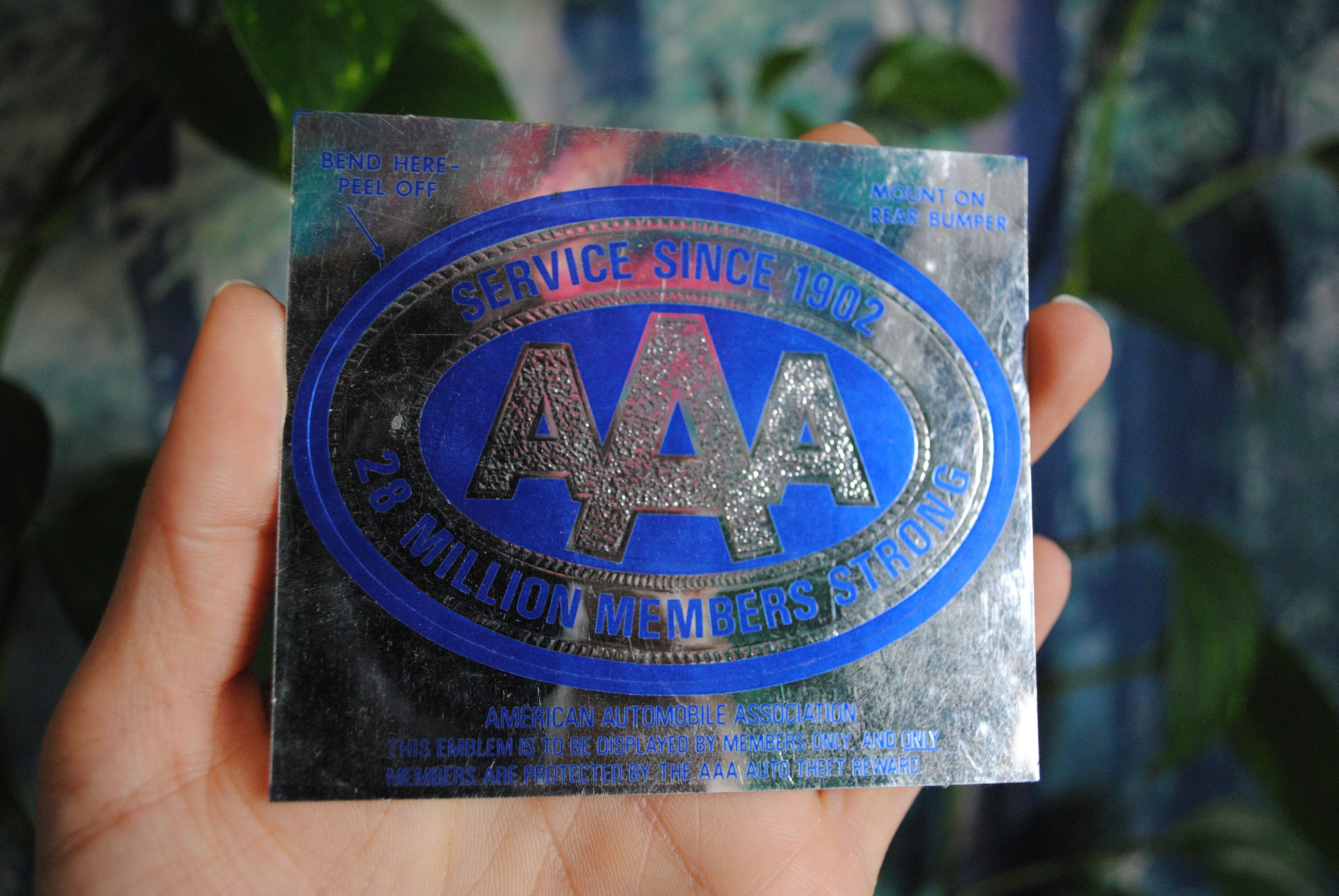 Vintage AAA Sticker Original American Automobile | Etsy