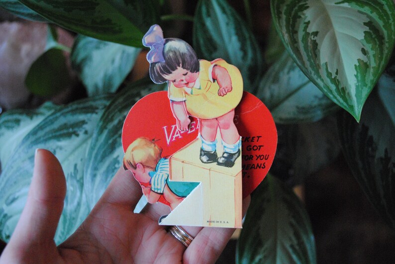 1950's in My Pocket I Have Got A Note Valentine - Girl and Boy - Made ...