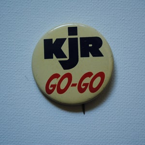 1960's KJR Seattle Button - GO-GO - Radio Station Pin Back - Vintage ...