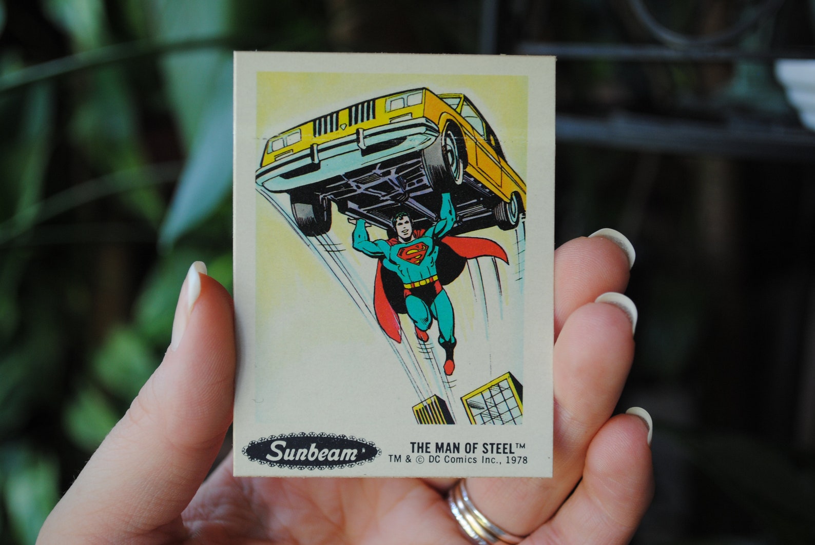 1978 the Man of Steel Sticker DC Comics Sunbeam Number 2 of 30 Arnold ...