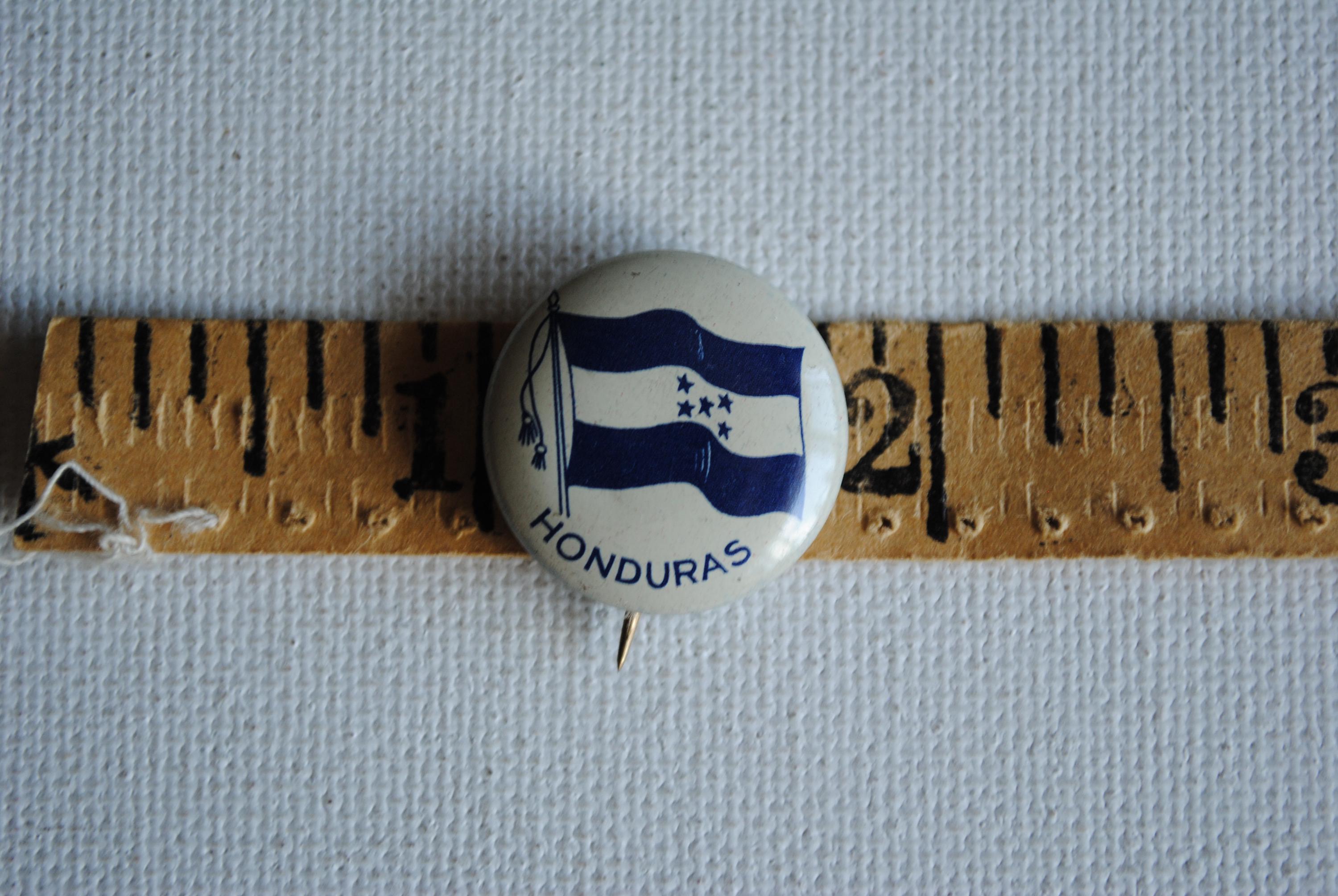 Vintage Honduras Flag Pin Back Button - Flags of the World Pinback ...