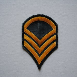 Vintage US Army Staff Sergeant Rank Patch - SSG - Green and Yellow ...