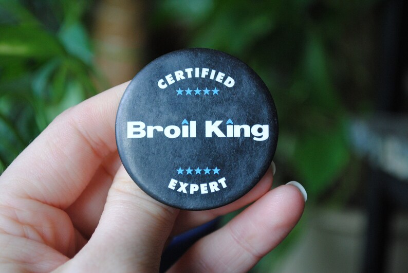 Vintage Broil King Pin Back Button - Certified Expert - BBQ Grill Sales ...