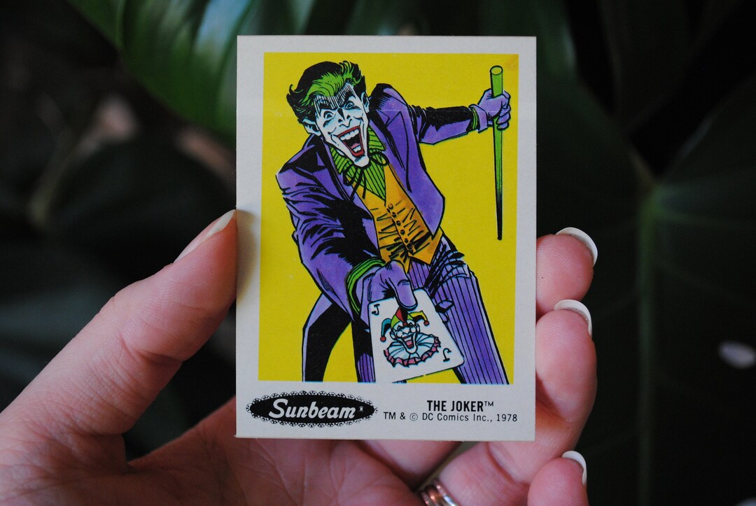 1978 the Joker Sticker DC Comics Batman Sunbeam No 15 of 30 Arnold ...