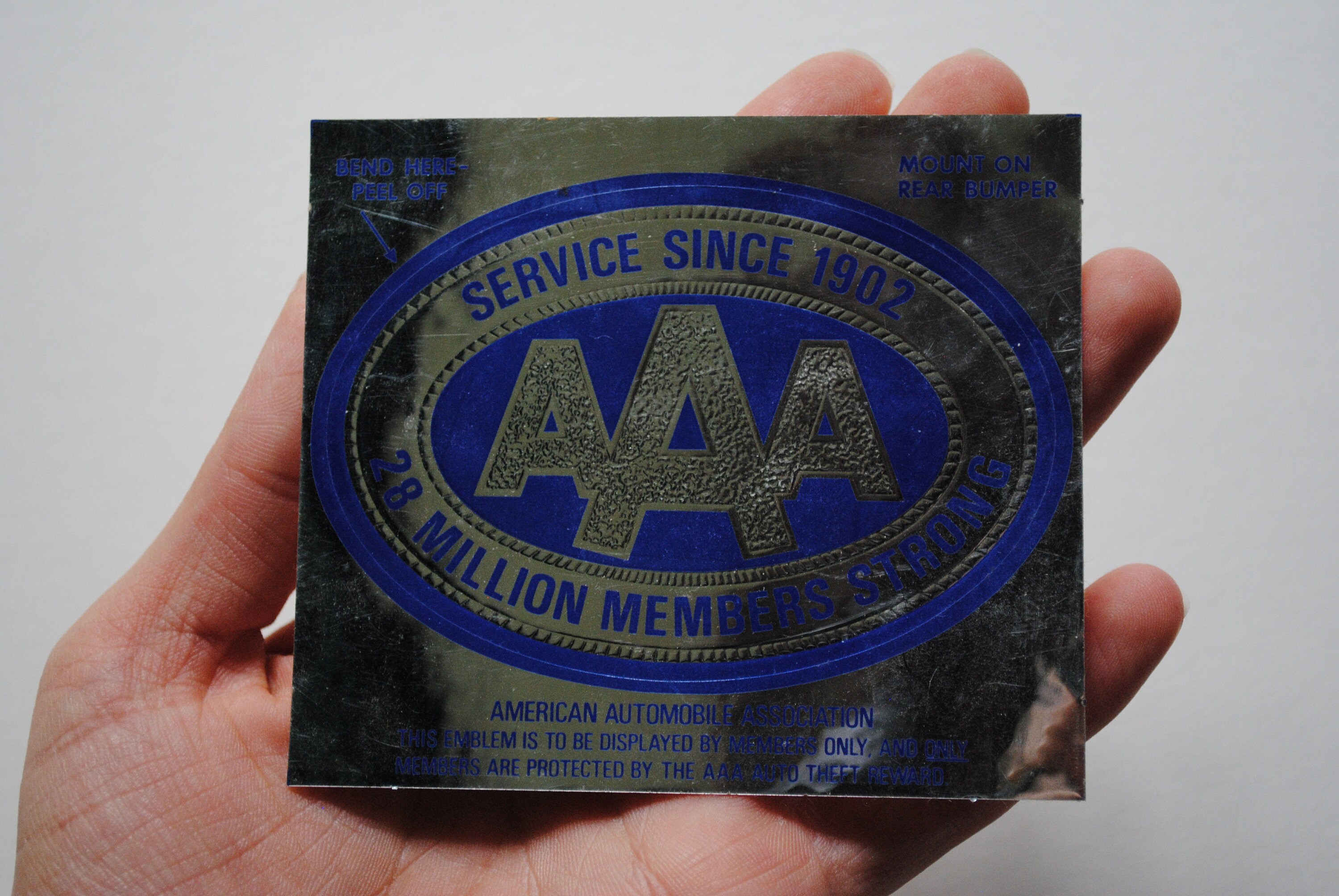 Vintage AAA Sticker Original American Automobile | Etsy