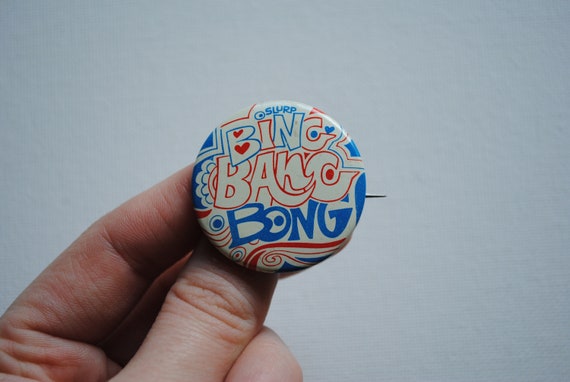 1960's Slurpee Bing Bang Bong Pin Back Button - Pinba… - Gem