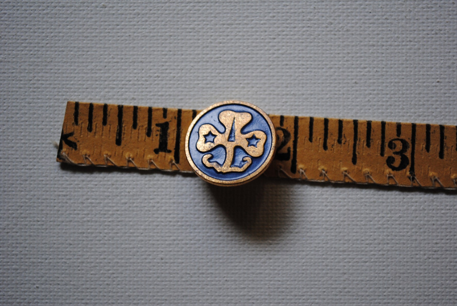 Vintage Girl Scouts WAGGGS World Pin - Trefoil Pinback - World ...