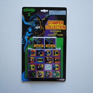 1995 Batman Forever Stamper Collection - 16 Stamps and 2 Stamp Pads ...