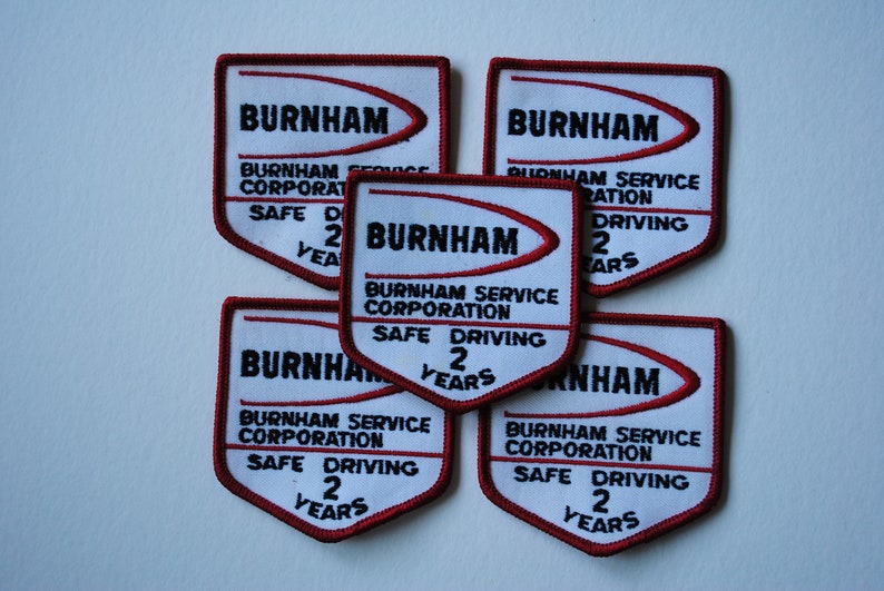 Vintage Safe Driving Achievement Patch Burnham Service - Etsy