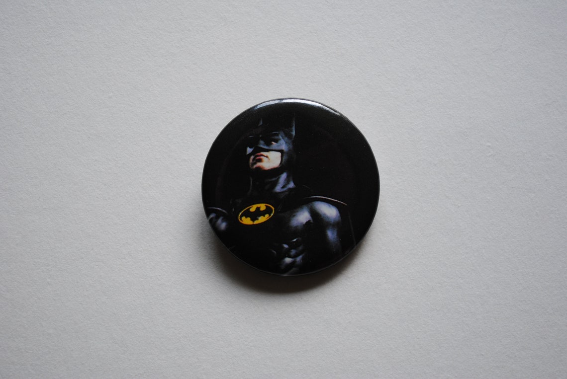 1989 Batman Button DC Comics Inc Michael Keaton Tim | Etsy