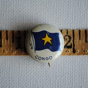 Vintage Congo Flag Pin Back Button - Flags of the World Pinback - Lapel ...